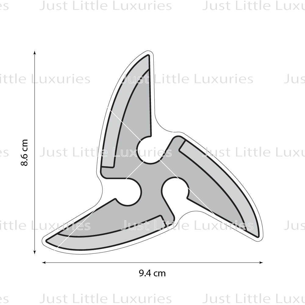 3 Point Ninja Star Cookie Cutter and Embosser (DIGITAL DOWNLOAD) – Just ...