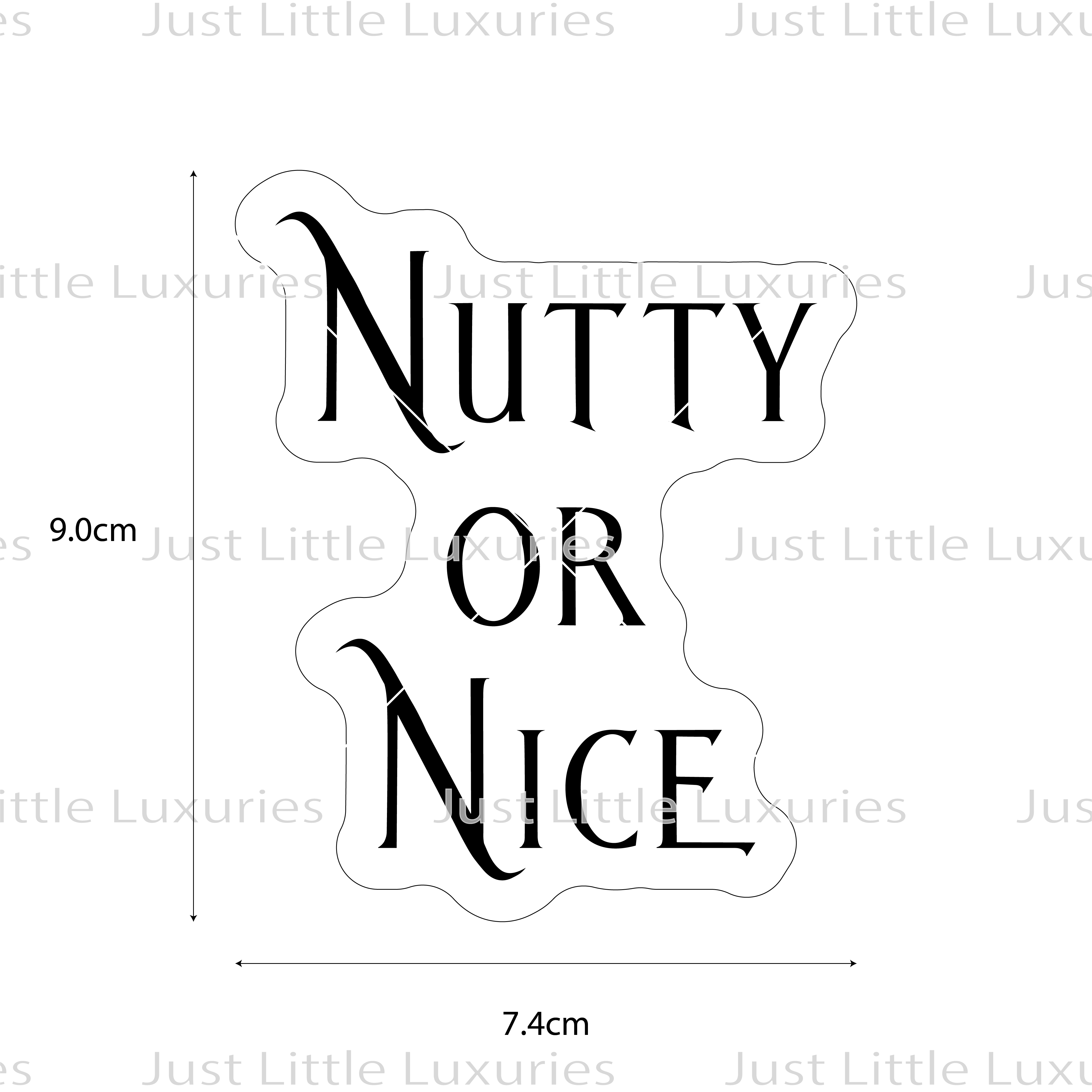 "Nutty or Nice" Cookie Cutter – Just Little Luxuries