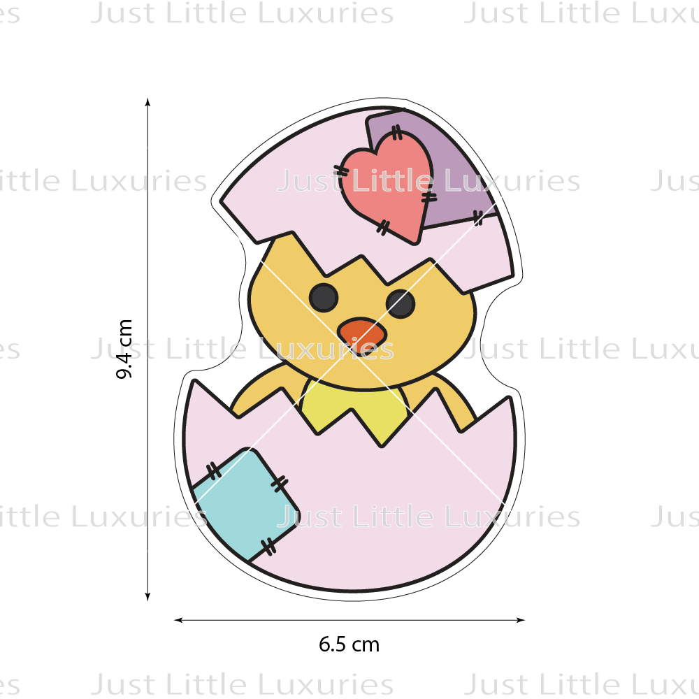 Patchwork Chick in Egg Cookie Cutter – Just Little Luxuries
