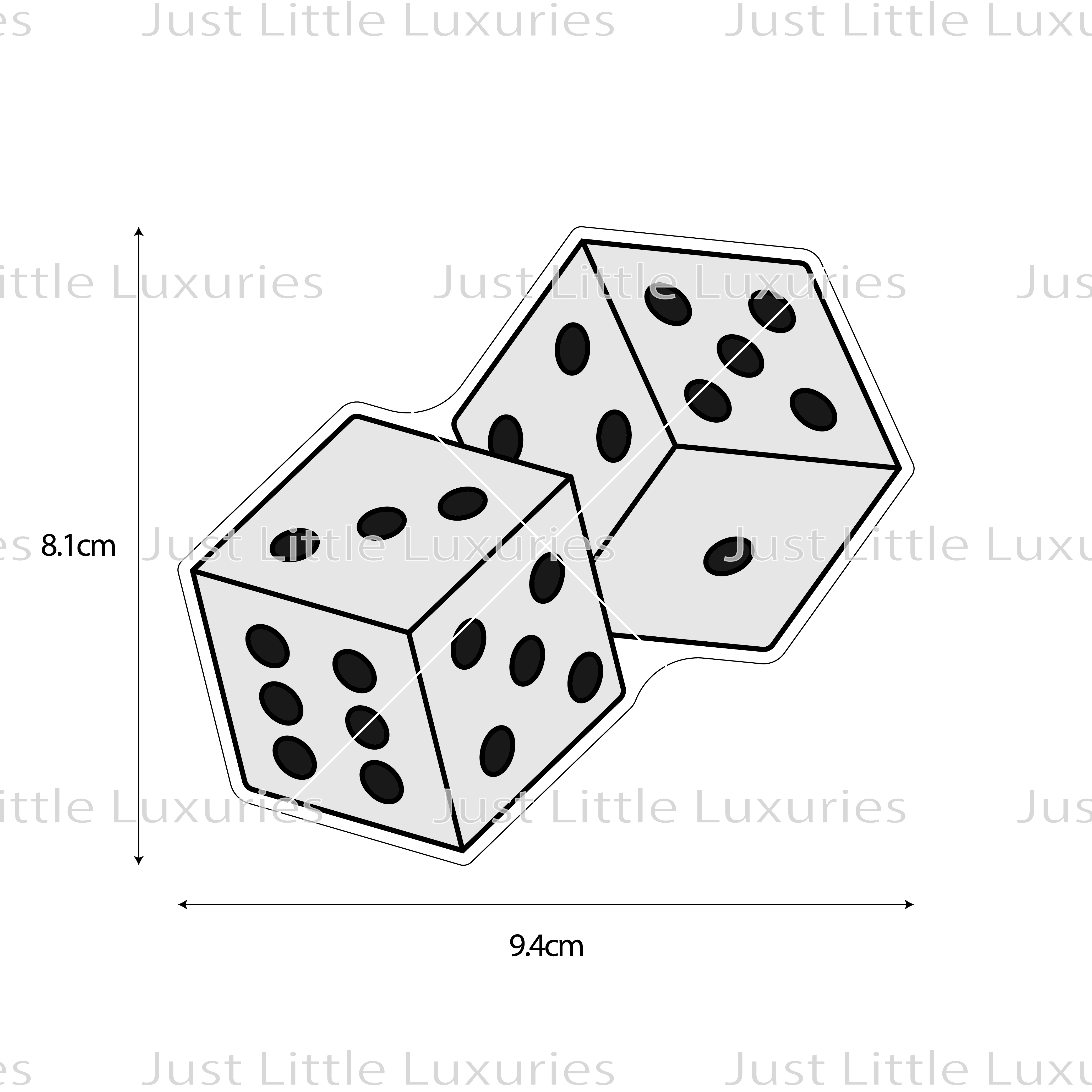 Dice Cookie Cutter | JLL Cookie Cutter Co. – Just Little Luxuries