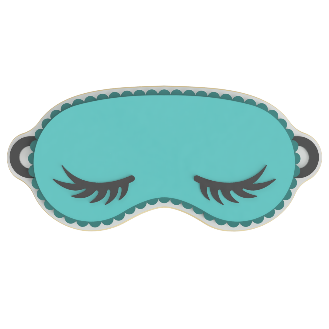 Eye Mask Layered Cookie Cutter | JLL Cookie Cutter Co. – Just Little ...