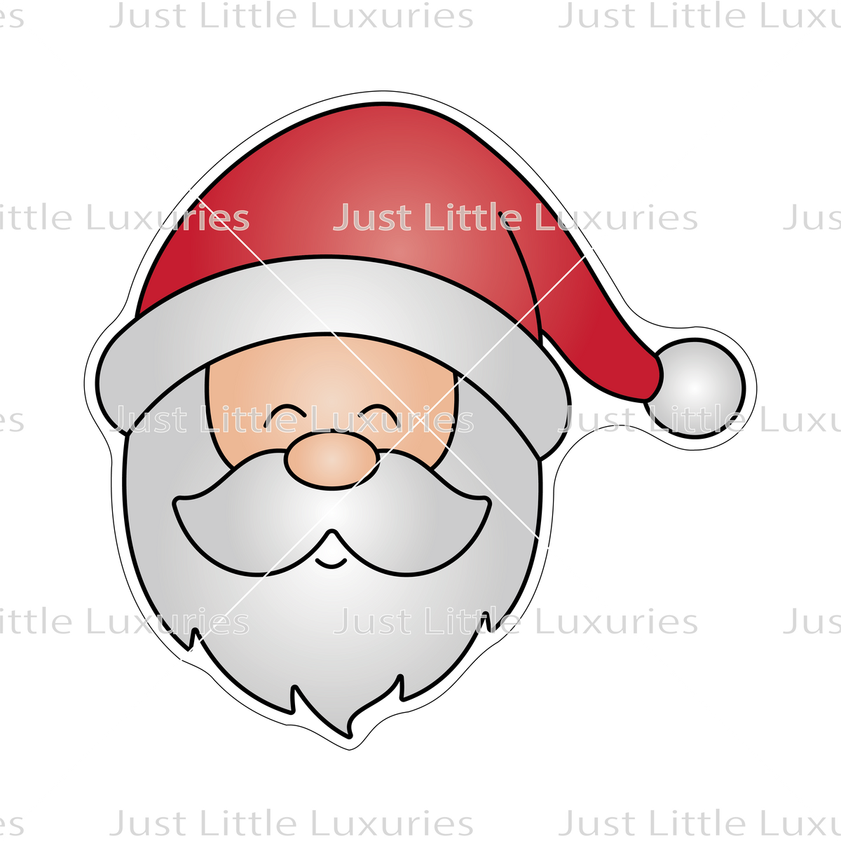 Santa Face Cookie Cutter – Just Little Luxuries
