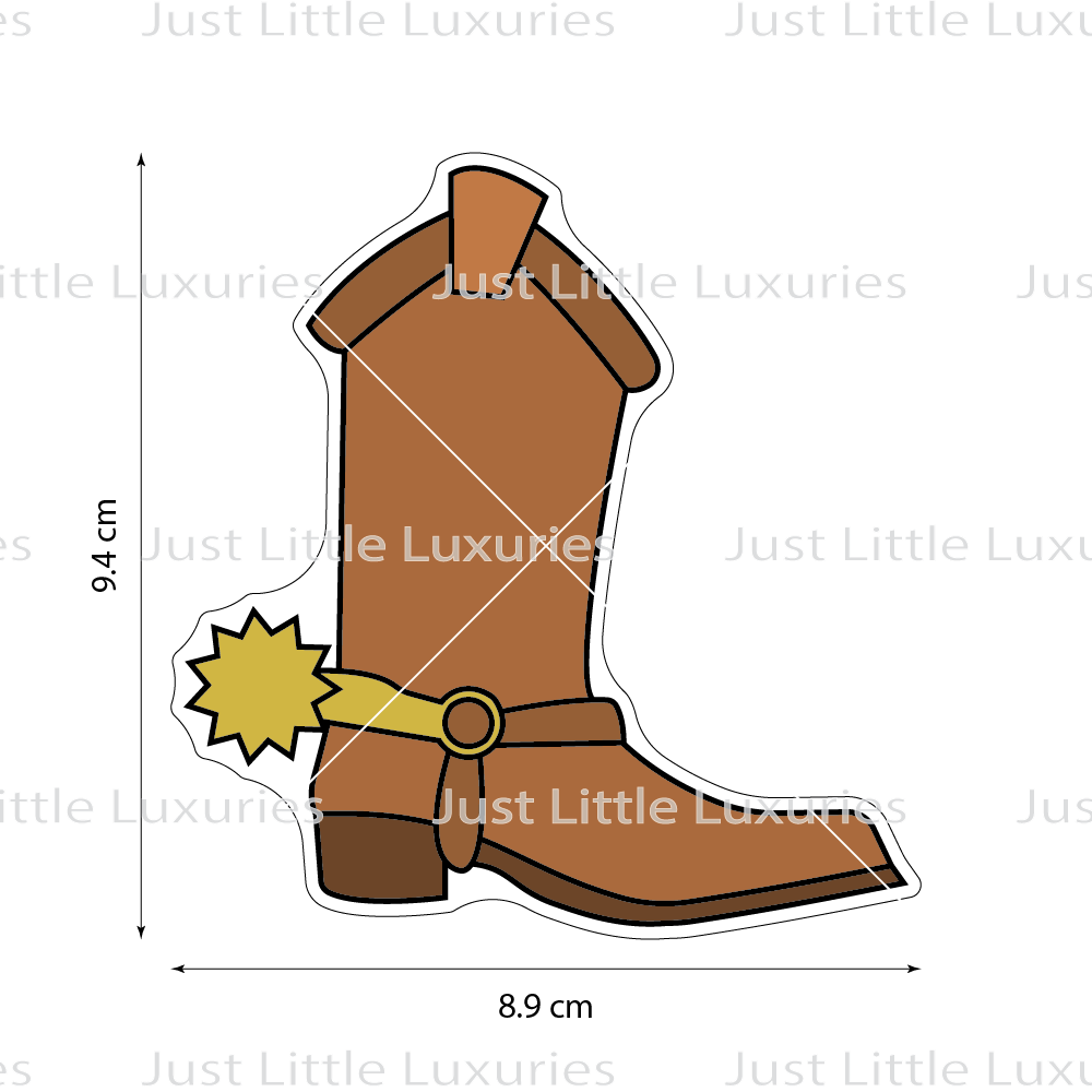 Sheriff Boots Cookie Cutter | JLL Cookie Cutter Co. – Just Little Luxuries