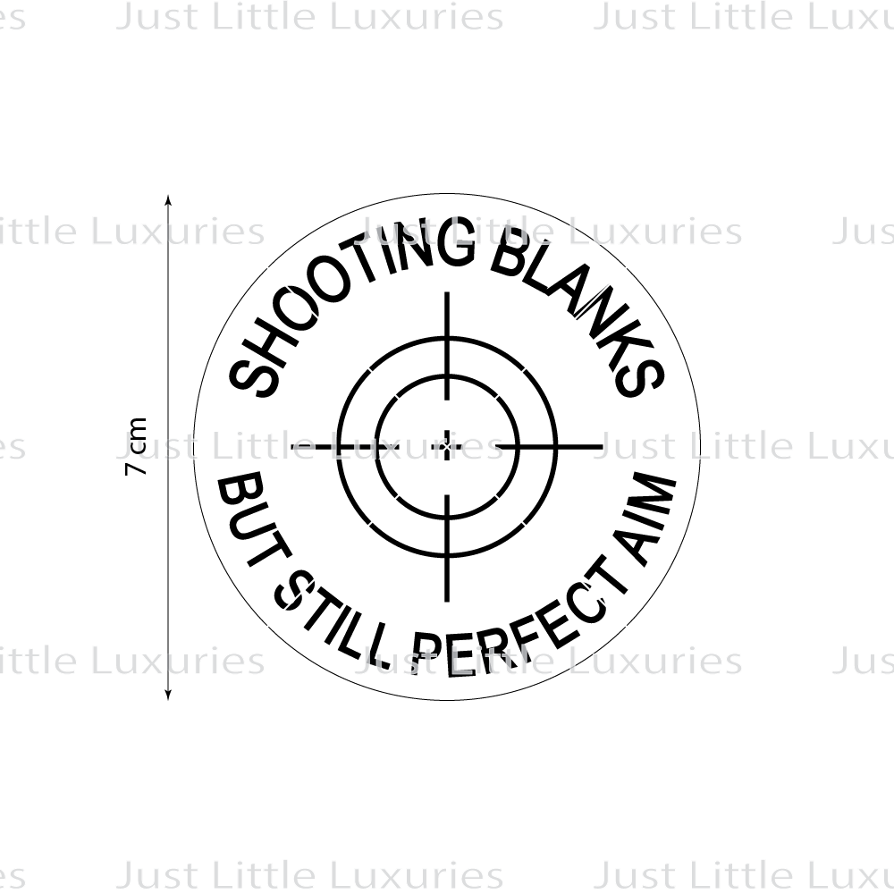 Shooting Blanks But Still Perfect Aim Cookie Stamp – Just Little Luxuries