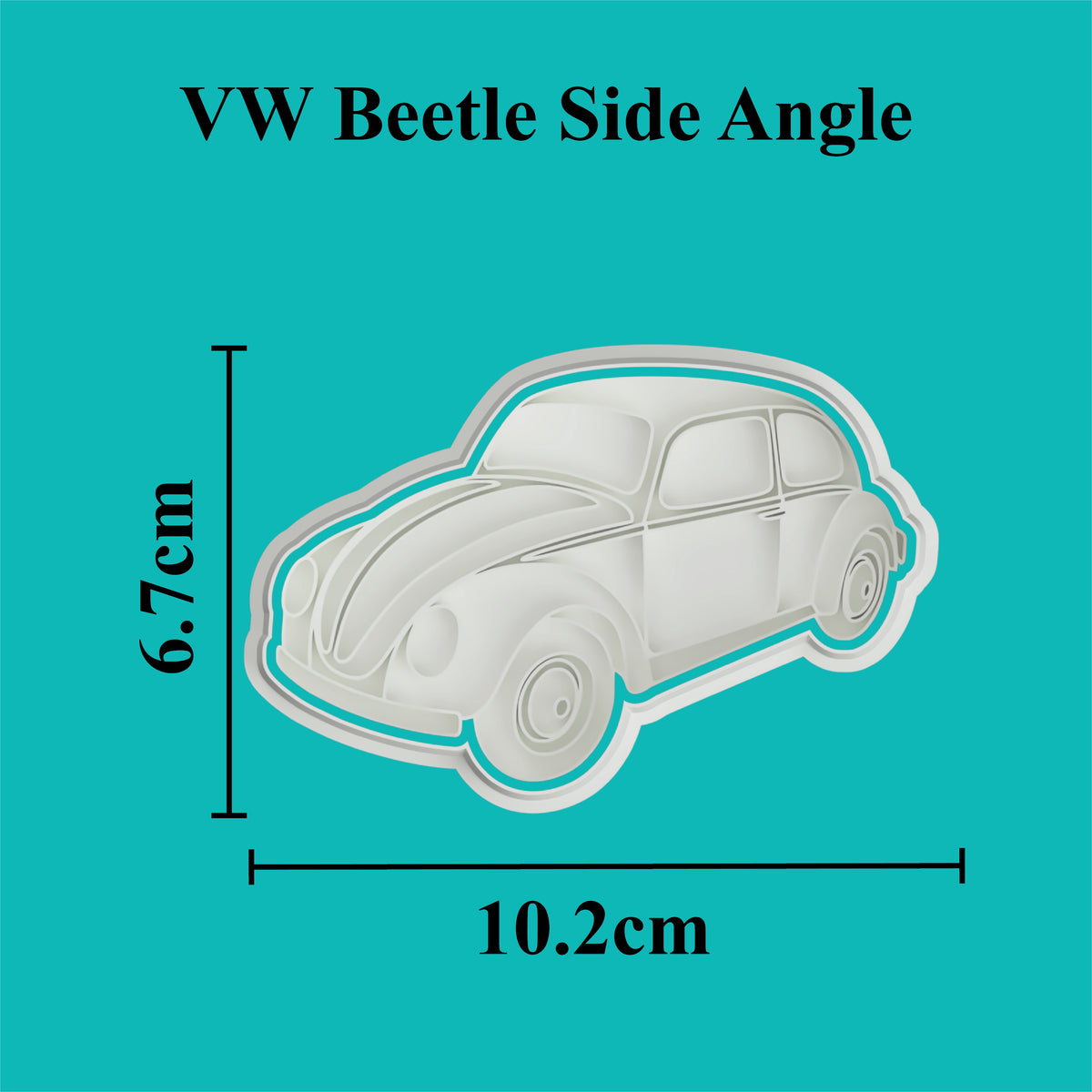 VW Beetle Side Angle Cookie Cutter and Embosser – Just Little Luxuries