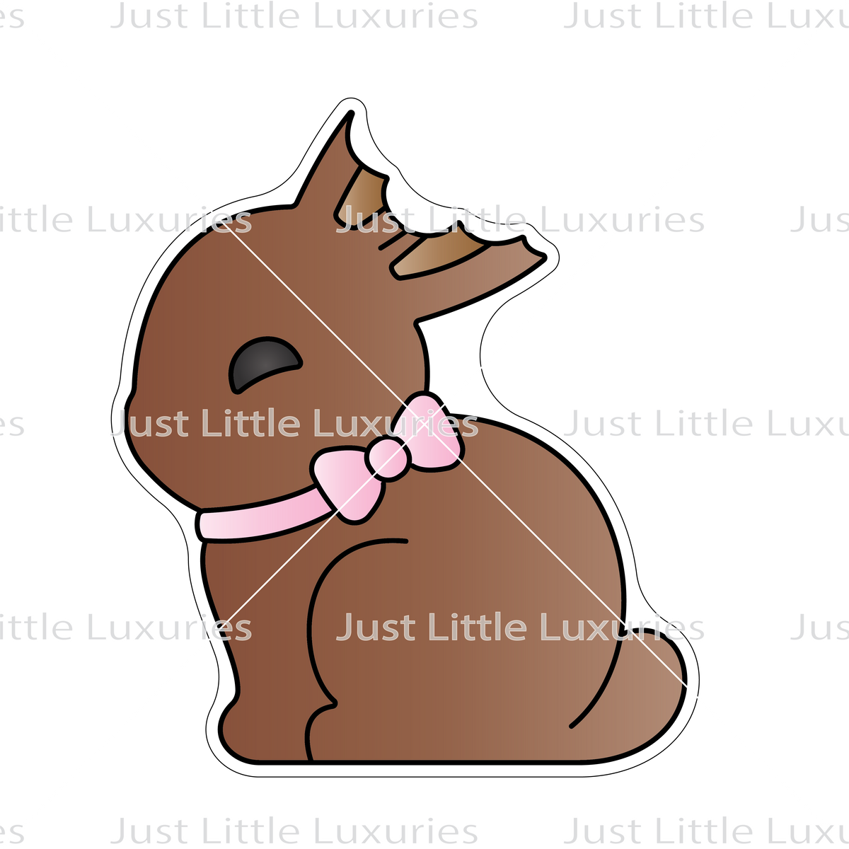 Chocolate Bunny Bitten Ears Cookie Cutter – Just Little Luxuries