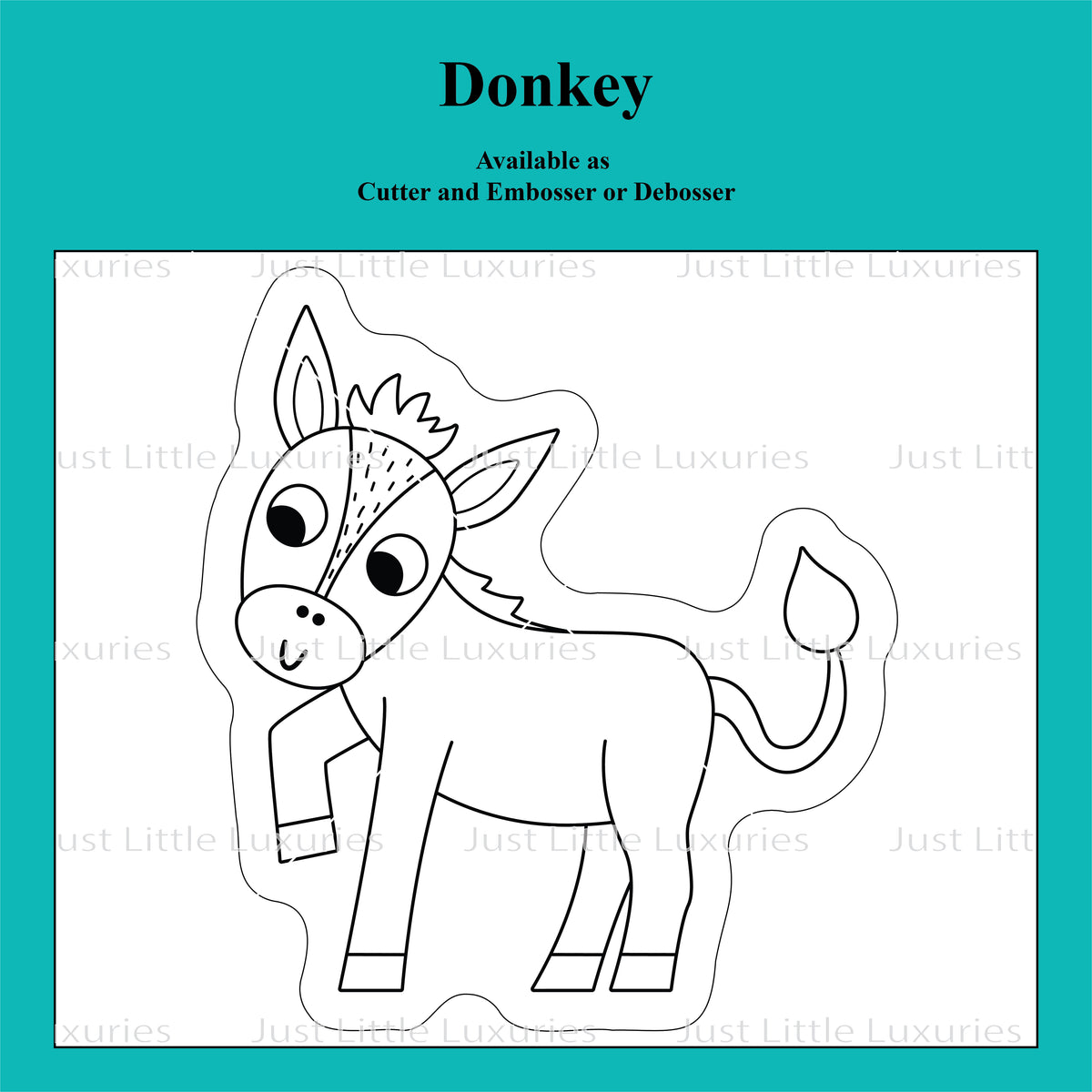 On the Farm - Donkey Cookie Cutter – Just Little Luxuries