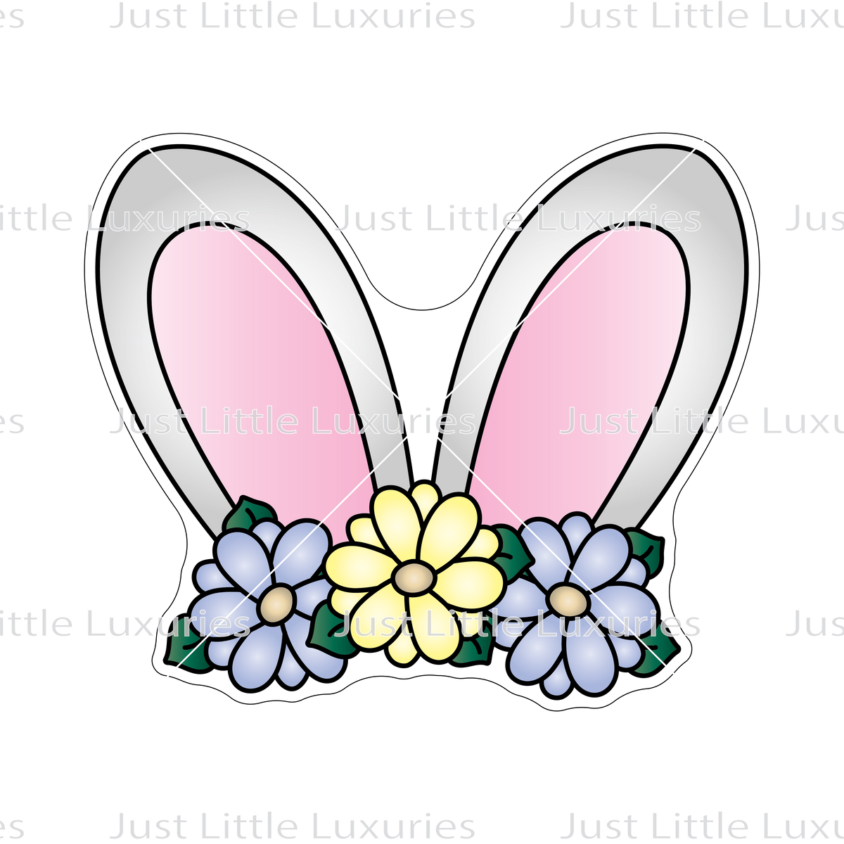 Easter Bunny Ears (Floral) Cookie Cutter – Just Little Luxuries