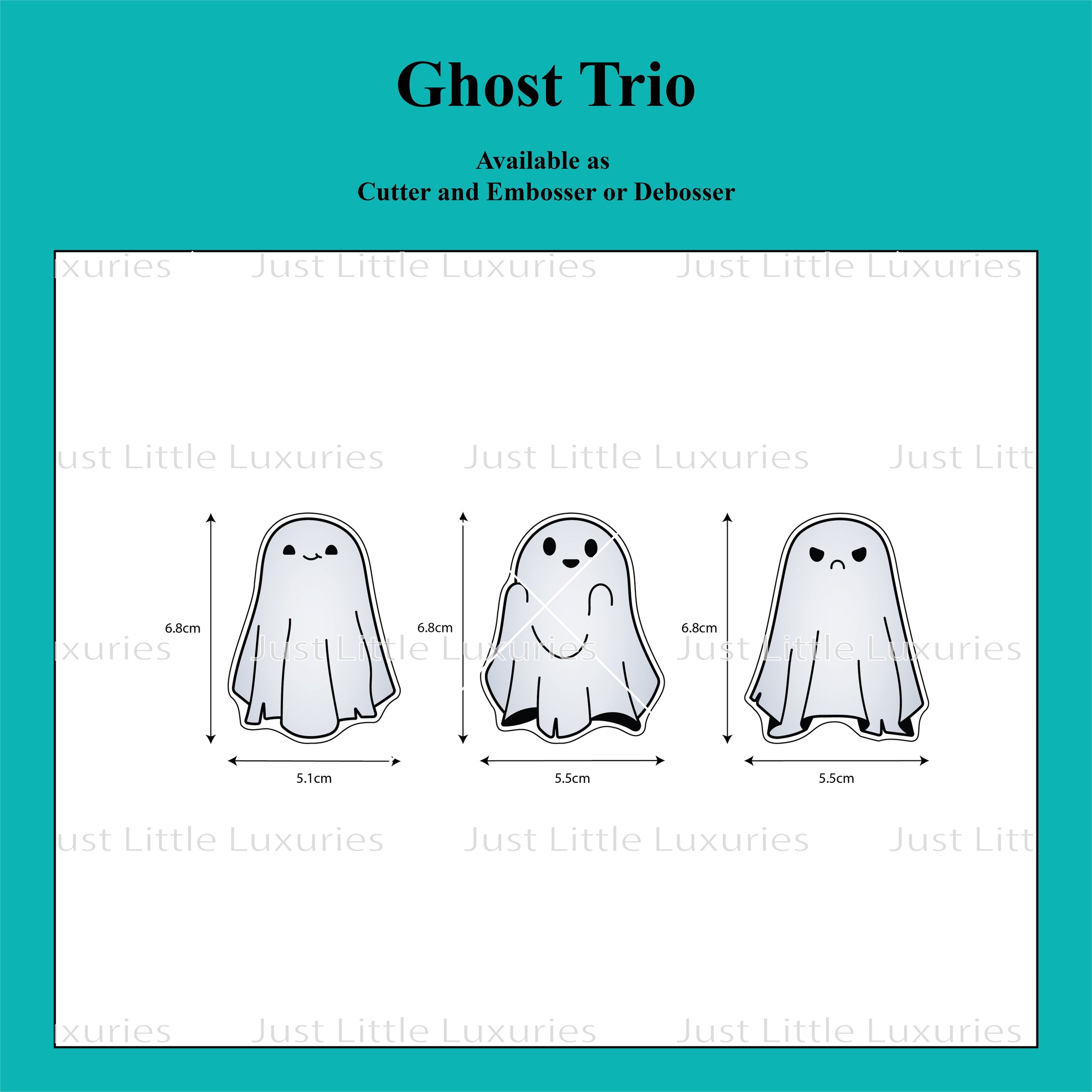 Ghost Trio Cookie Cutter Set – Just Little Luxuries