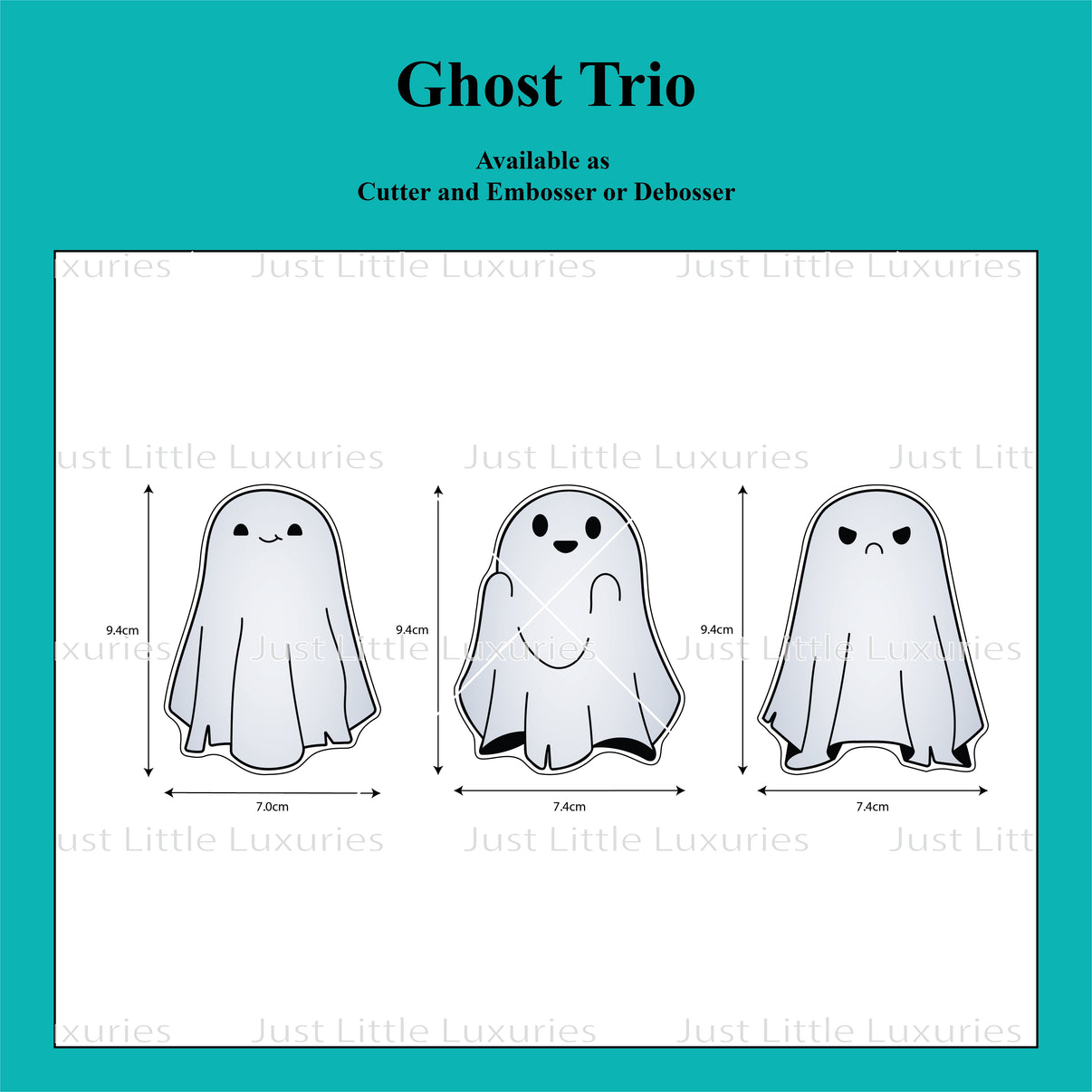 Ghost Trio Cookie Cutter Set – Just Little Luxuries