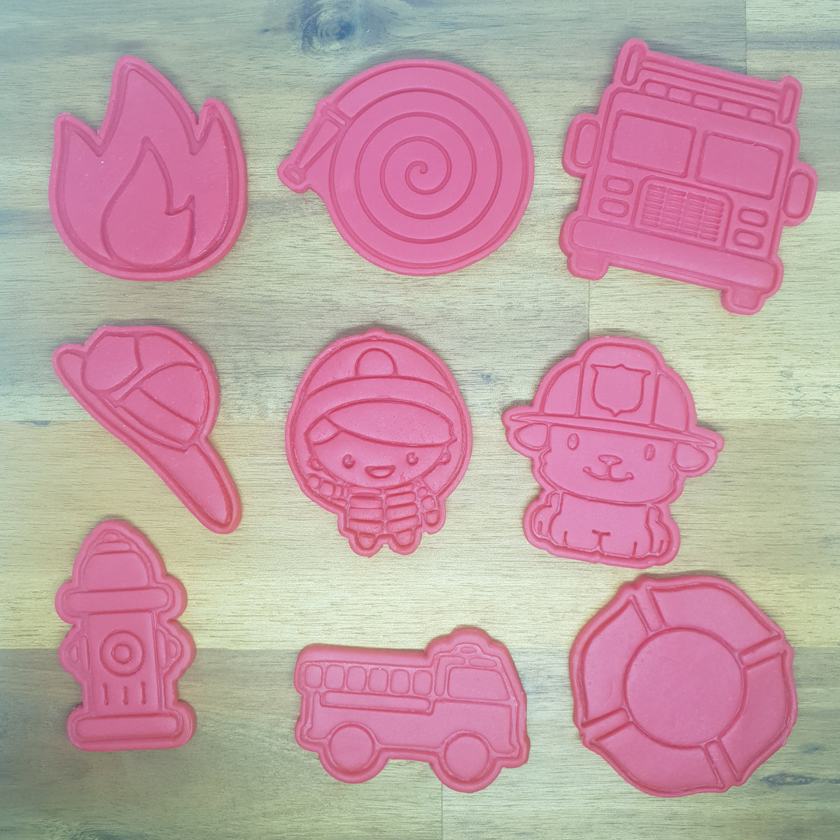 Firefighter Set Cookie cutter and embosser – Just Little Luxuries